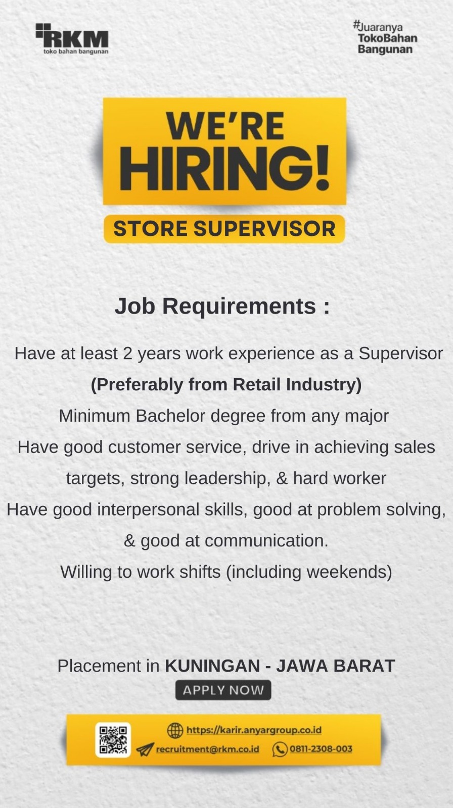 KARIR || ANYAR GROUP